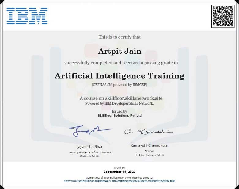 Artificial Intelligence (AI) Expert Certification Training – DataMites ...